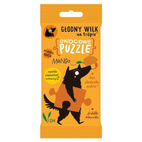 Fruit Puzzle Jellies with Natural Vitamin C No Sugar Mango 20g Głodny Wilk